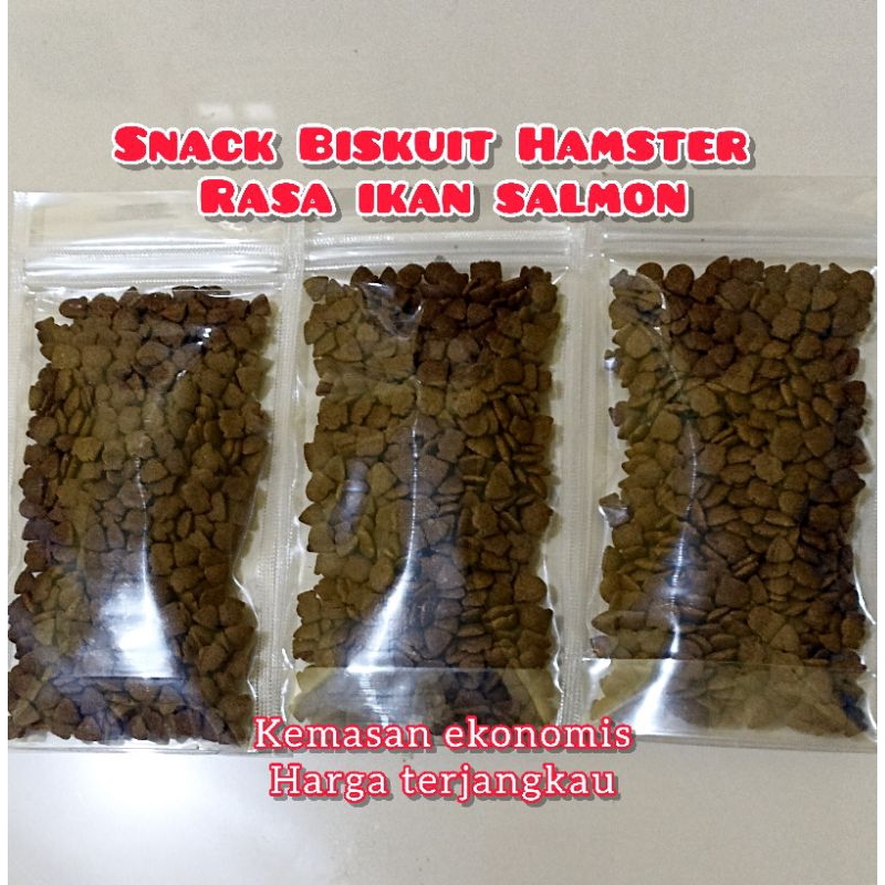 Jual Camilan Snack Hamster biskuit rasa Ikan Salmon Kemasan ekonomis ...