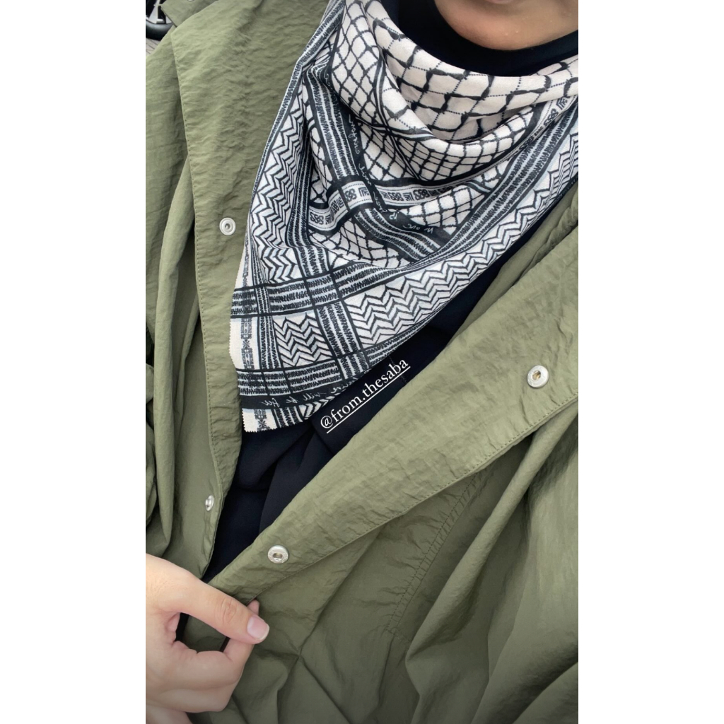 Jual THE SABA - TUDDA MINI SCARF 60x60 Turkish Voile (Palestine ...