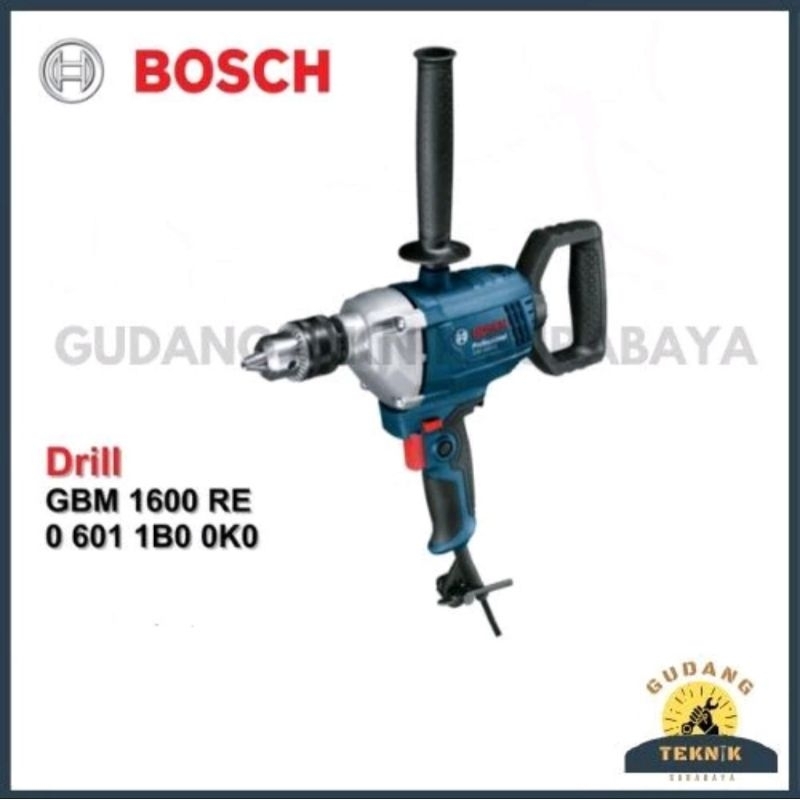 Jual Bosch Mesin Bor Kayu & Besi GBM1600RE / Drill 16mm GBM 1600 RE ...