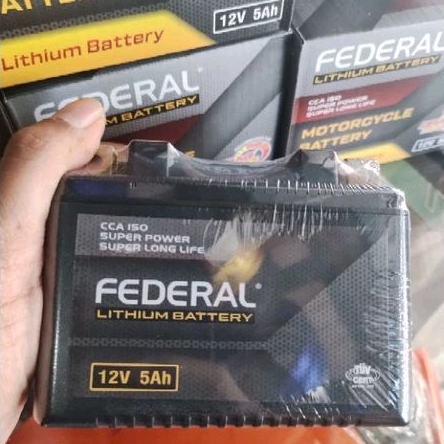 Jual AKI LITHIUM BATTERY FEDERAL 12V 5AH | Shopee Indonesia