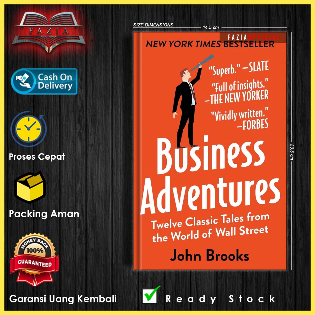 Jual Business Adventures by John Brooks (English/Indonesia) | Shopee ...