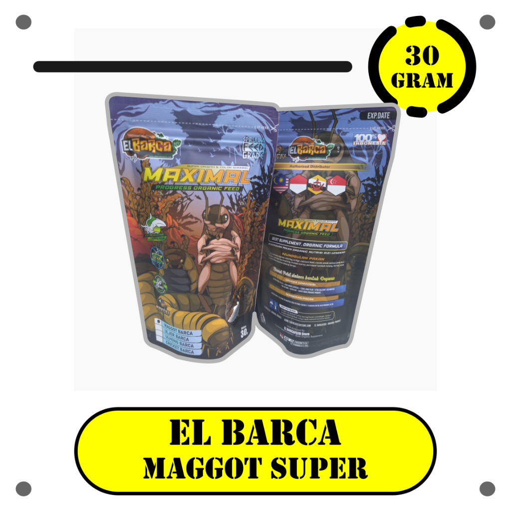 Jual MAGGOT BARCA [SUPER GROWTH++] MAGGOT BSF 30gr BUNGA BOOSTER ...