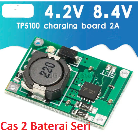 Jual TP5100 TP 5100 2A Lithium Battery Charging 1s 2s Modul Charger baterai Batere Batre 18650 ...