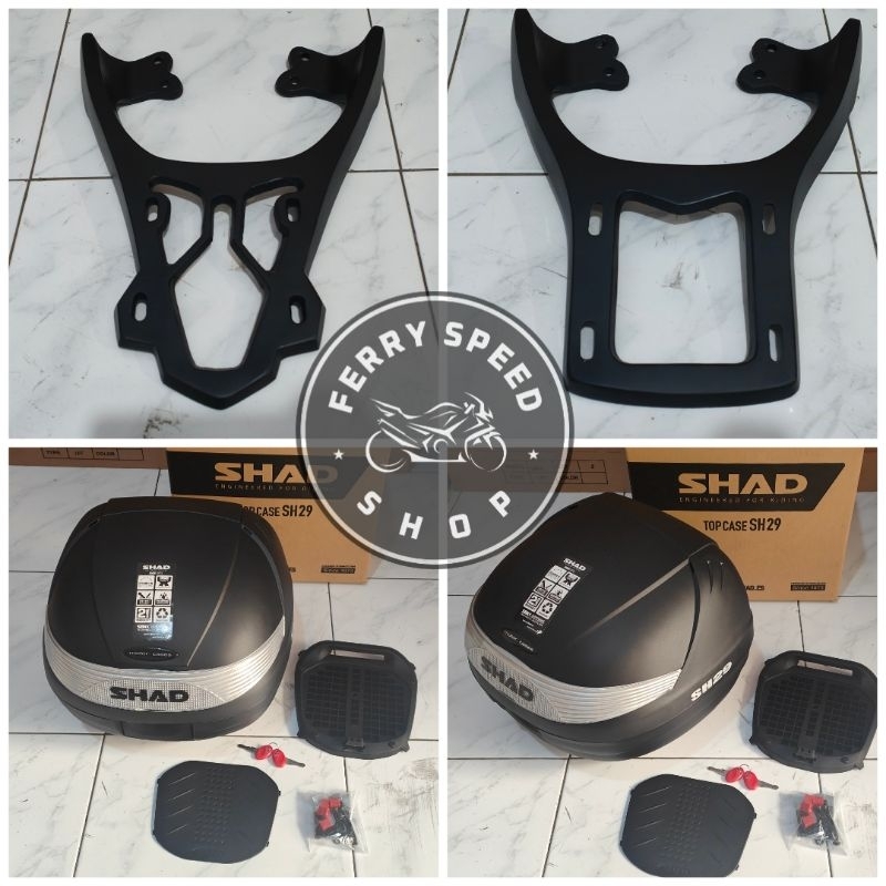 Jual Paketan Box Shad Sh29 Plus Breket Box kmi Fazzio / Box Shad sh 29 Plus Dudukan Box Yamaha ...