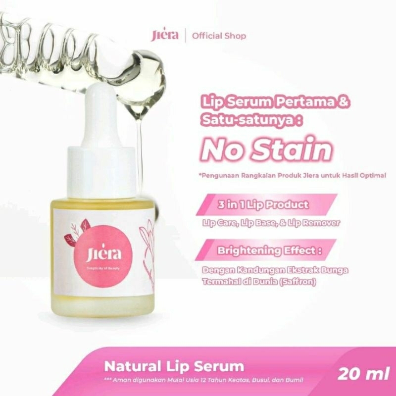 Jual JIERA Natural Lip Serum 20ml - Jiera Official Shop (Special ...