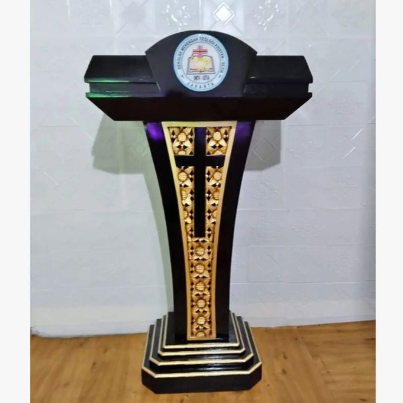 Jual Mimbar Podium Gereja Minimalis Modern Mewah Harga Murah | Shopee ...