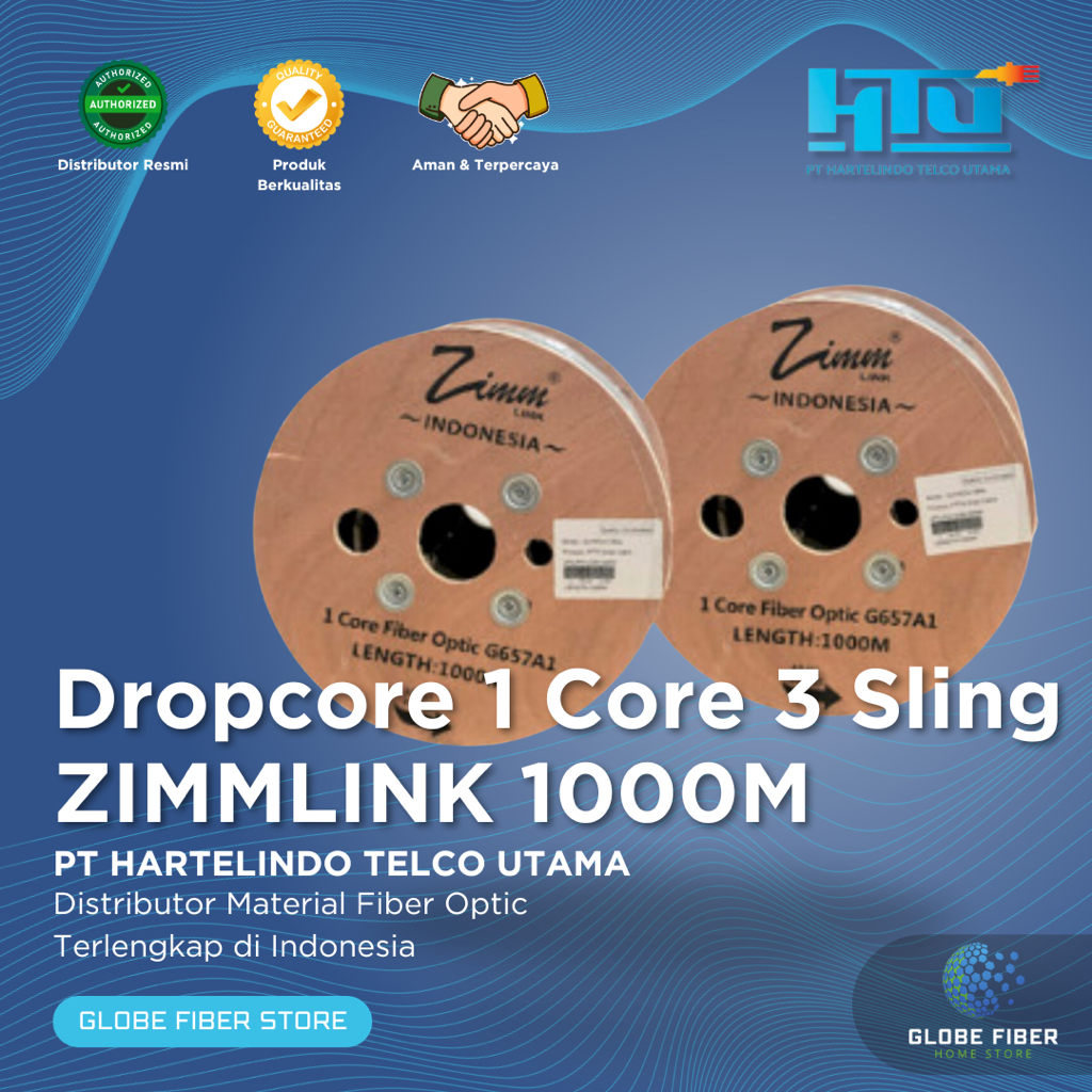 Jual Kabel Dropcore ZIMMLINK 1/2/4 Core 3 Sling | Shopee Indonesia
