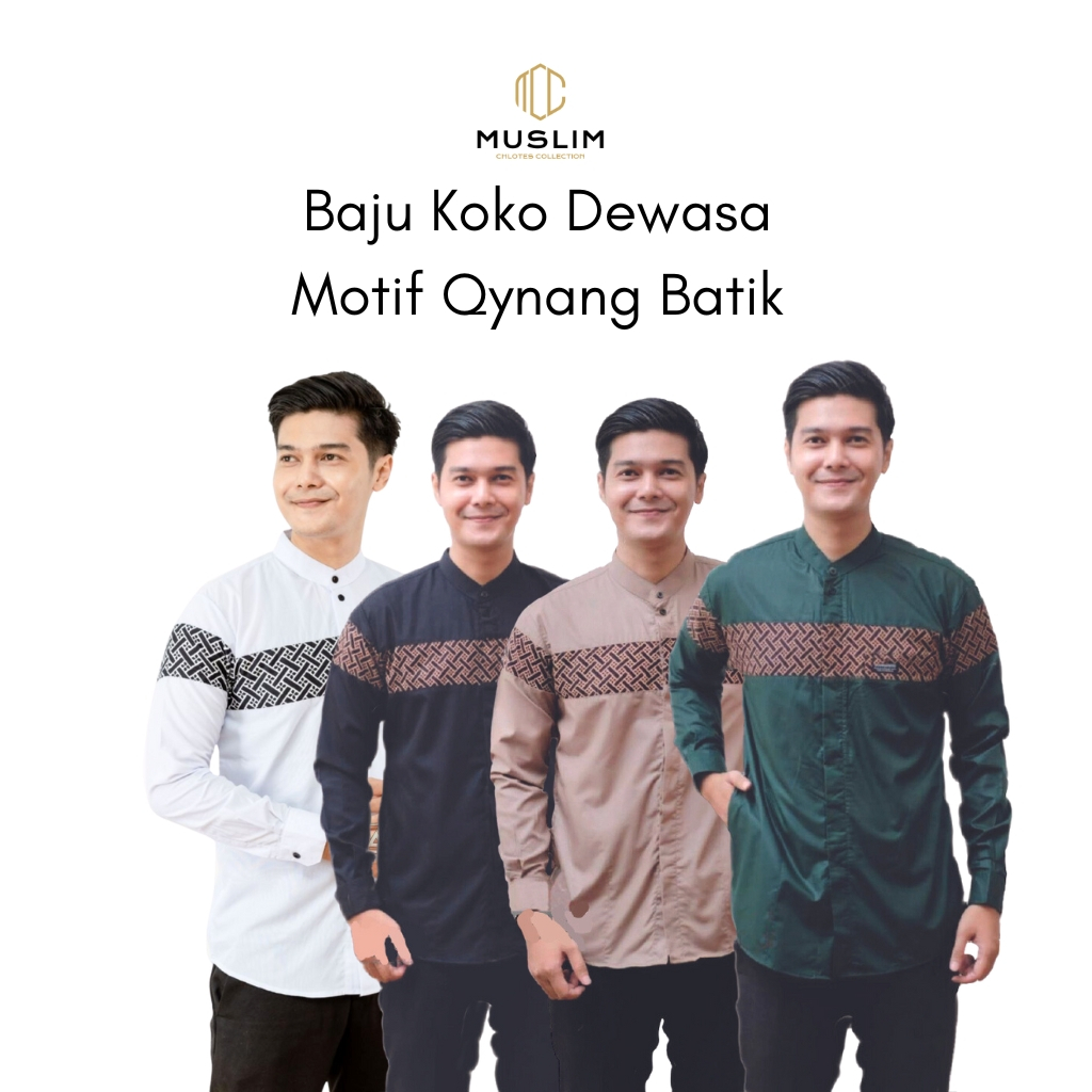 Jual Baju Koko Dewasa Lengan Panjang Koko Batik | Shopee Indonesia