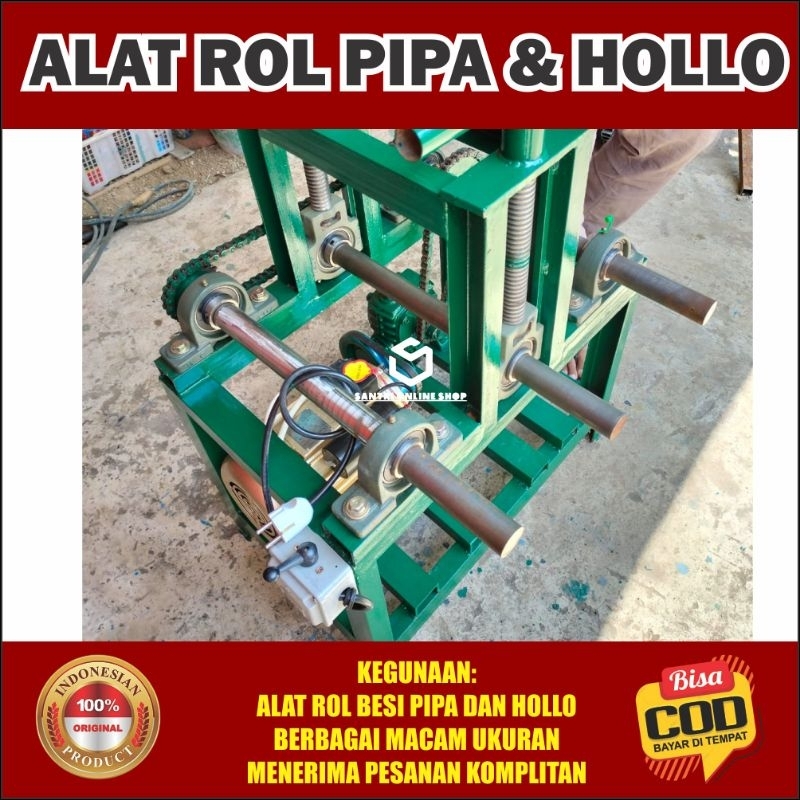 Jual Mesin Rol Pipa Ukuran 1/2 Inc - 2 Inc dan Hollow Ukuran 2x2 - 4x4 ...