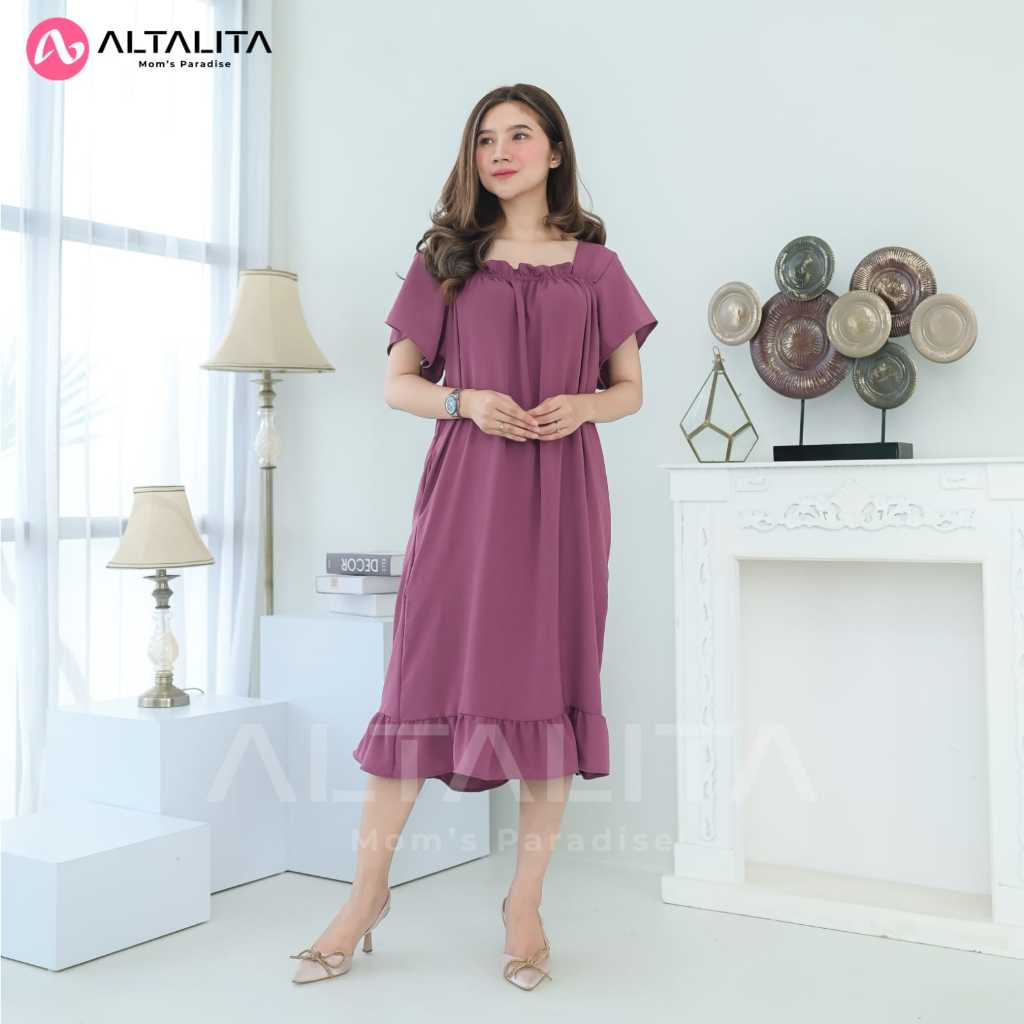 Jual Altalita - Daster Ruffle Polos Fuji Laura Cringkle Airflow ...