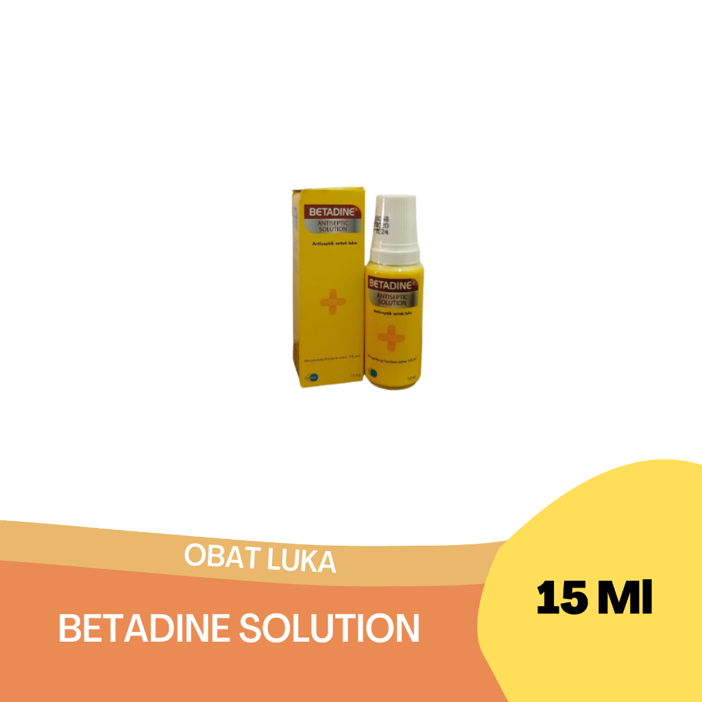 Jual Betadine Solution 15 ml ( 1 botol ) | Shopee Indonesia