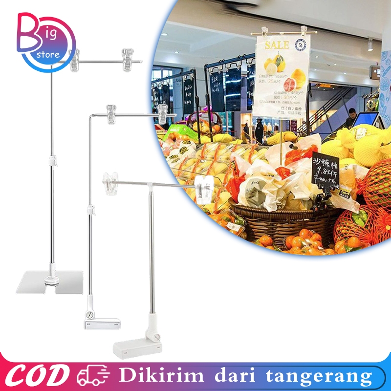 Jual Pop Display Meja Adjustable Display Banner Universal Hanging Stand ...