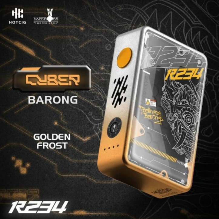 Jual Mod Hotcig R234 Cyber Barong Golden Frost 100% Authentic | Shopee ...