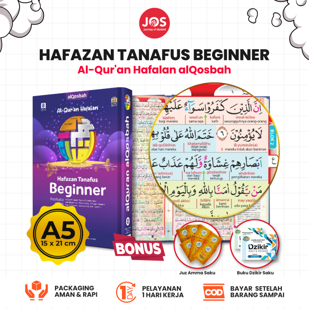 Jual Al Quran Hafazan Beginer Terjemah Perkata Latin Dilengkapi Tajwid ...