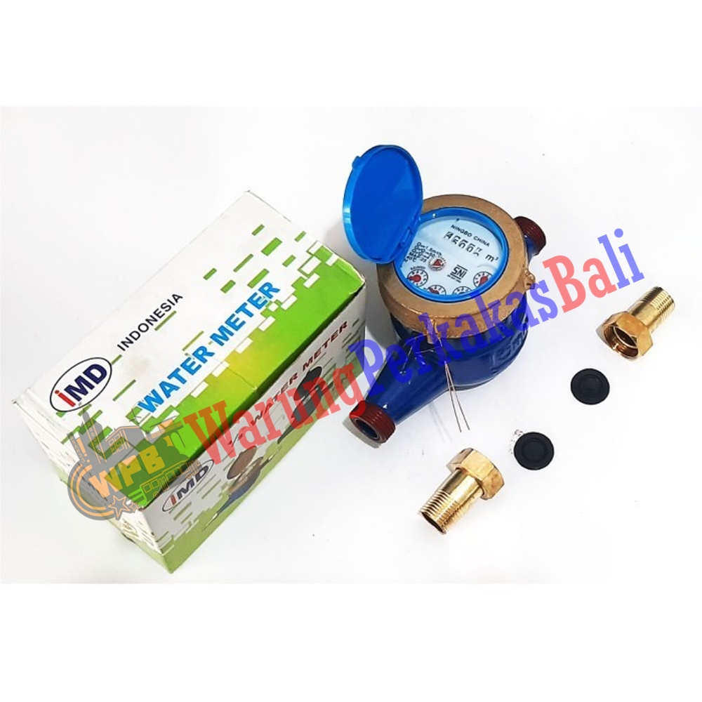 Jual IMD Original Meteran Air Besi 1/2 Inch SNI Meteran Air PDAM PAM Body Besi 4 Jarum Pipa 1/2 ...