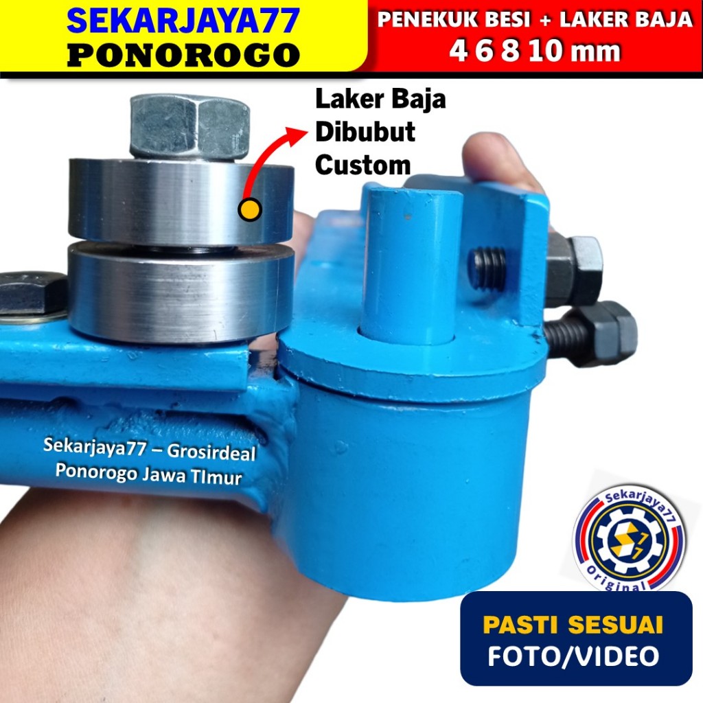 Jual Alat pembengkok besi beton begel 4 6 8 10mm LAHER BESI PADAT OK15 ...