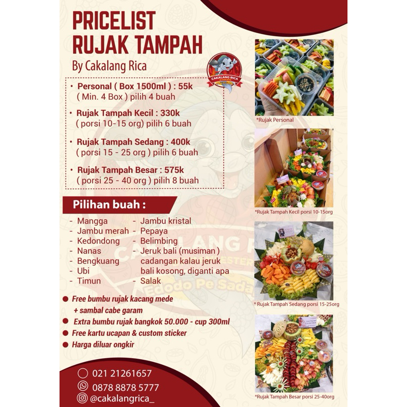 Jual Rujak Tampah | Shopee Indonesia