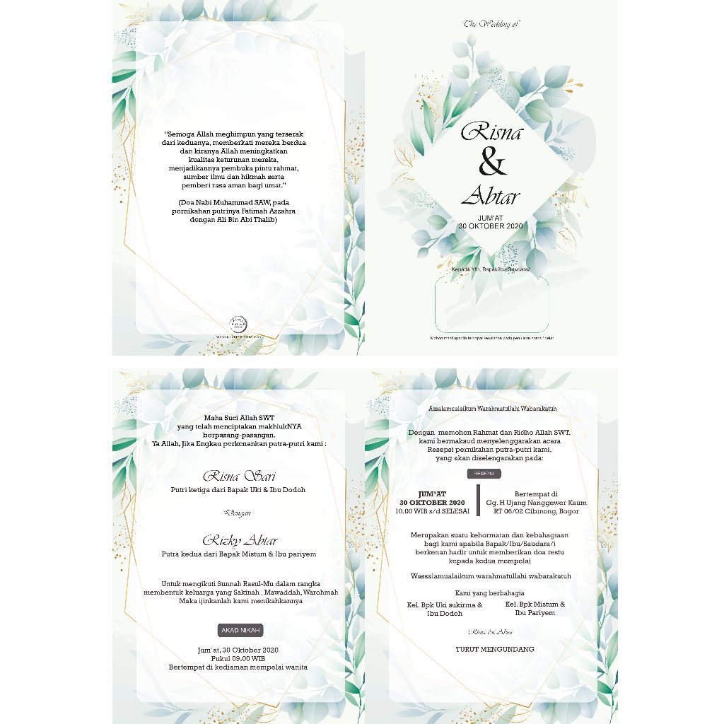 Jual undangan pernikahan / undangan pernikahan rustik | Shopee Indonesia