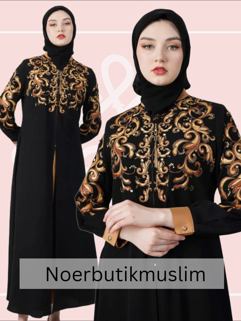 Jual Hikmat Fashion Original A5774 Abaya Hikmat satu set dengan hijab ...