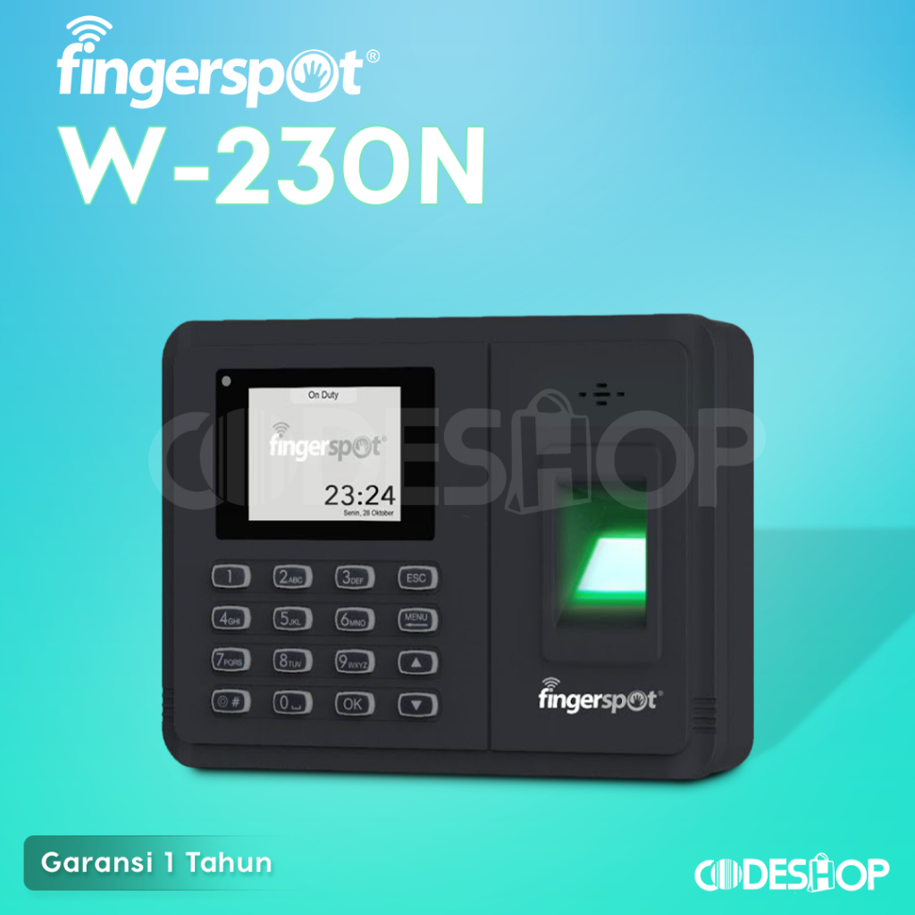 Jual Mesin Absensi Fingerprint Wireless Fingerspot Revo W-230N Sidik ...
