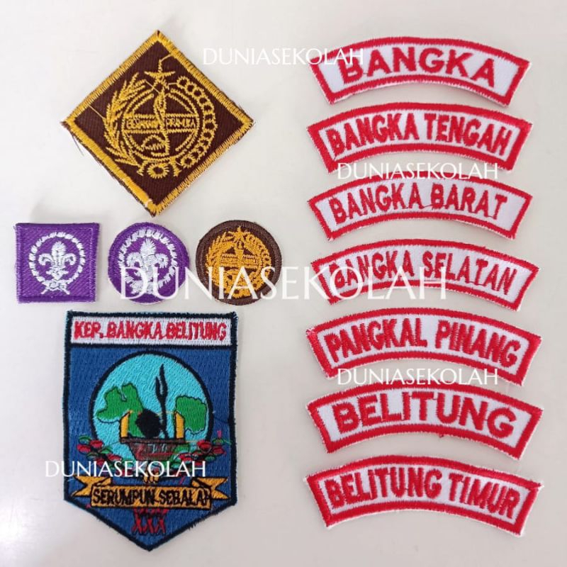 Jual Logo Lambang Atribut Kwarda Kwarcab Pramuka Bangka Belitung Barat ...