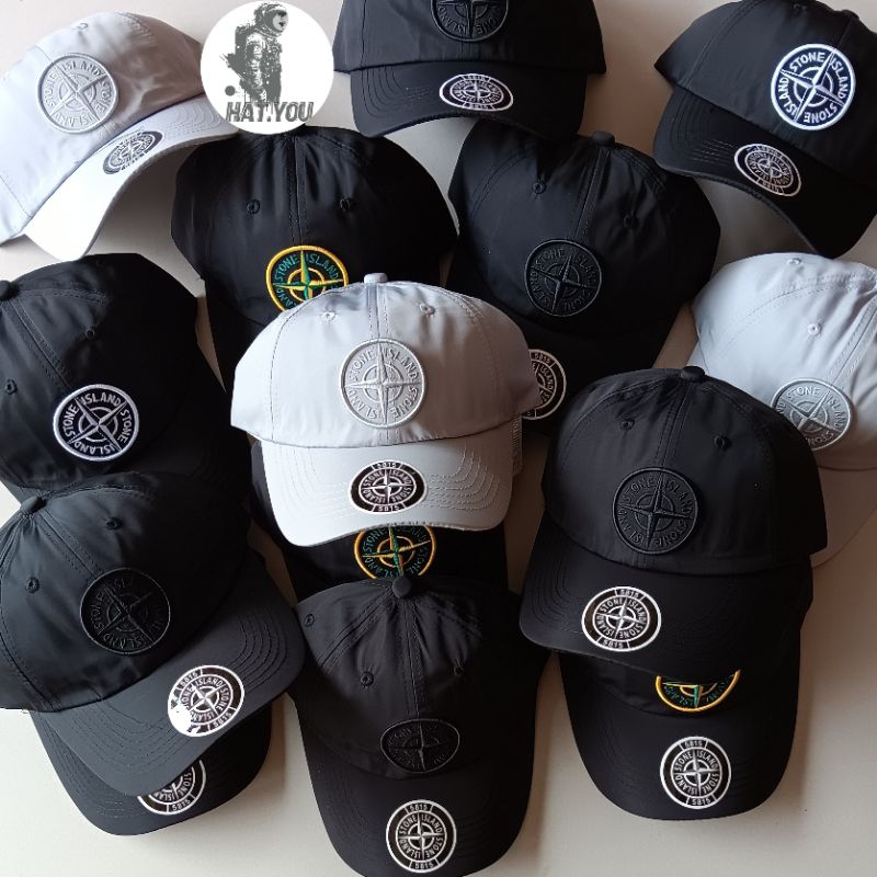 Jual topi stoneisland with sticker nylon import fulltag | Shopee Indonesia