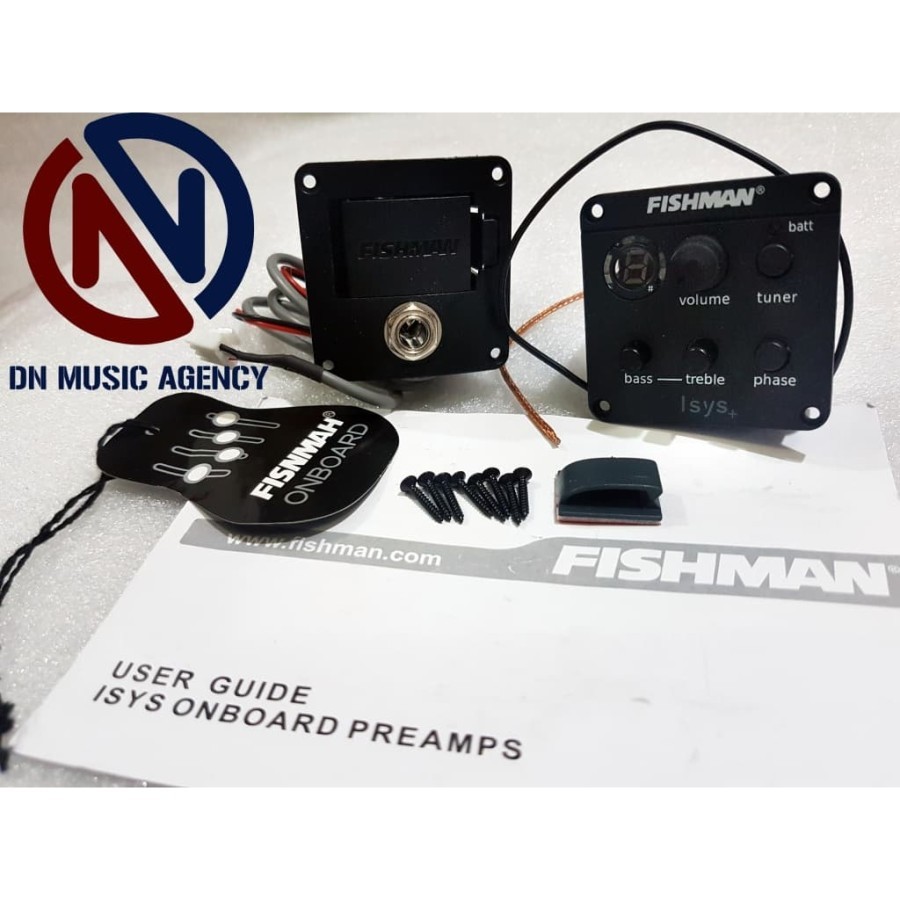 Jual preamp spul gitar bass / Pream EQ Equalizer fishman isys + / tuner | Shopee Indonesia