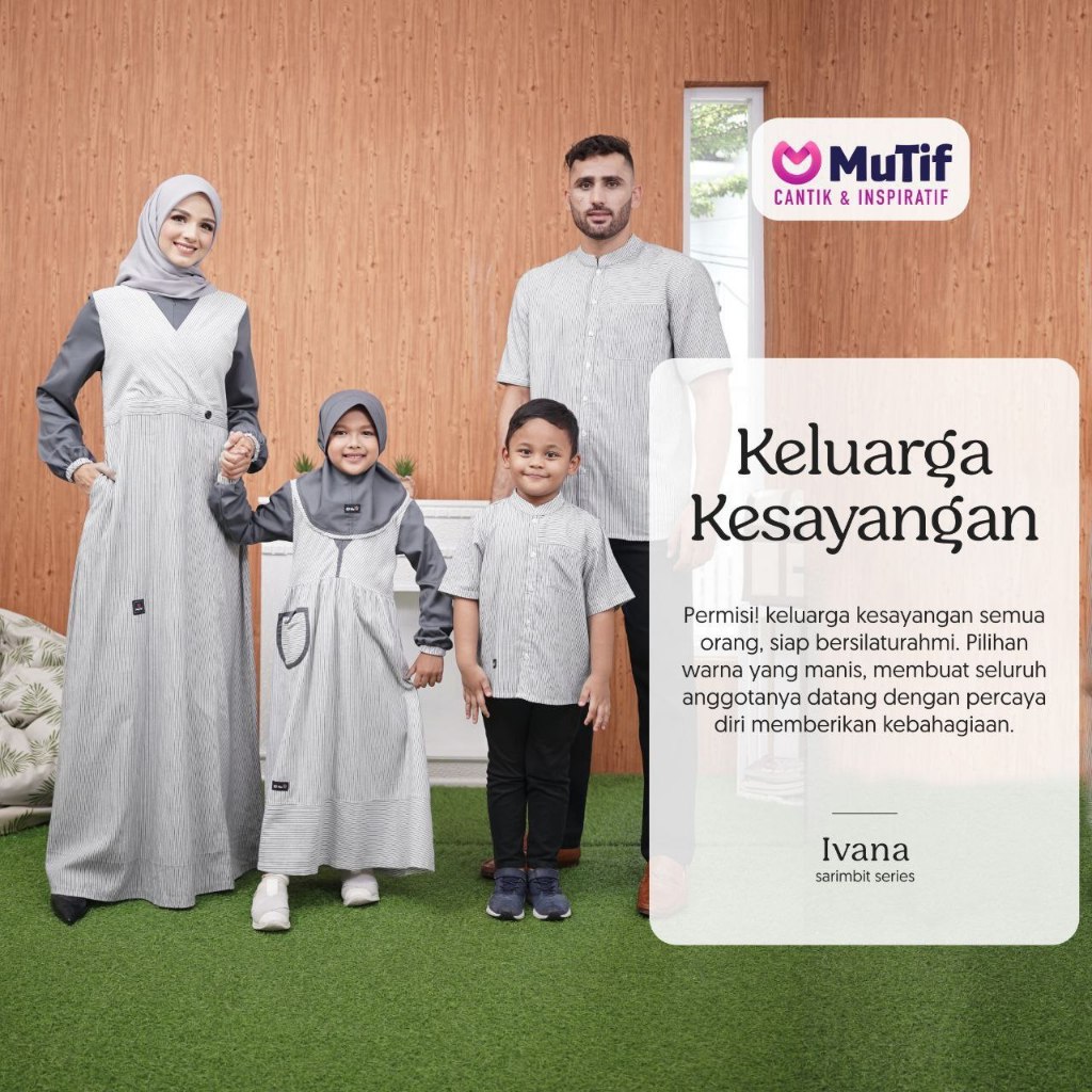 Jual Sarimbit Ivana Raven - Ash Grey - Mutif Ivana Raven - Ash Grey ...