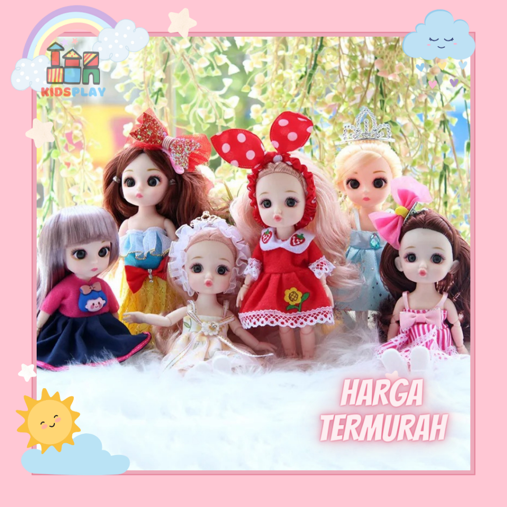 Jual Boneka Yuna 17 cm Boneka BJD Doll Boneka Princess Boneka Korea ...