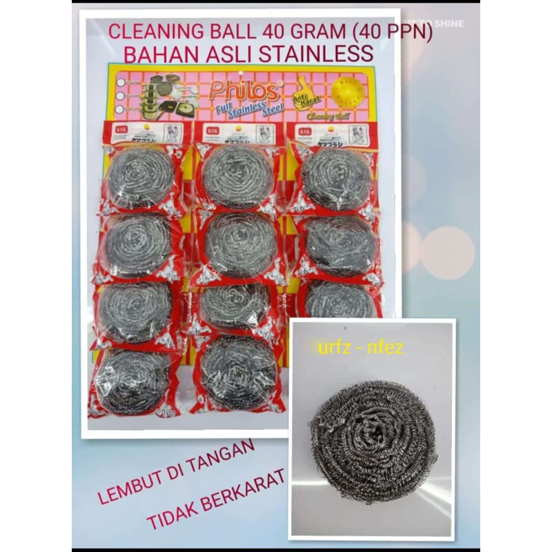 Jual Sabut besi cuci piring serabut stainless steel anti karat 1pc ...