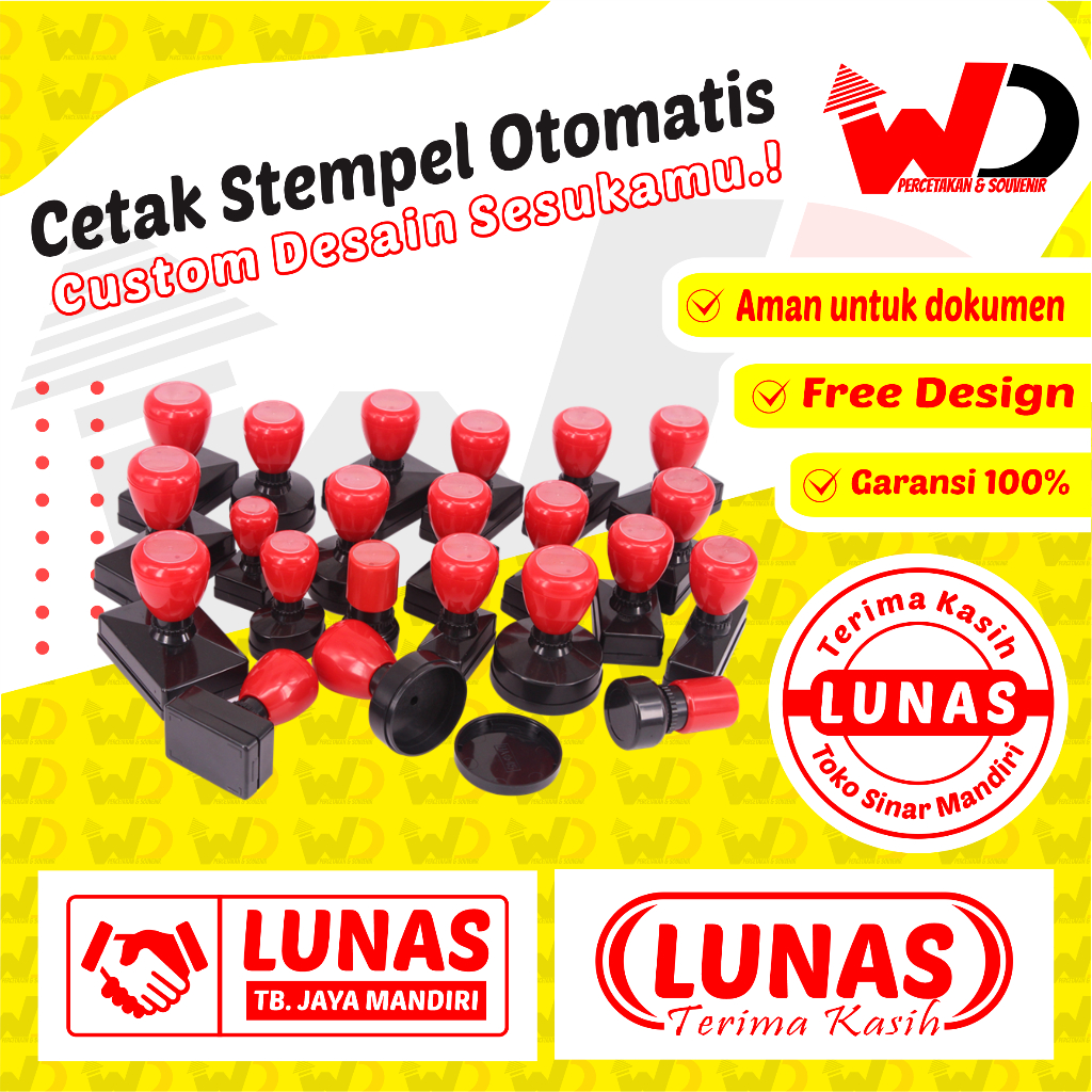 Jual cetak stempel flash otomatis custom | Shopee Indonesia