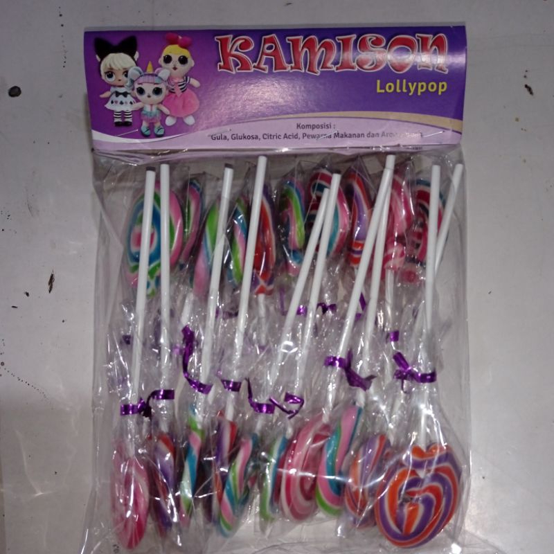 Jual permen lollypop KAMISON 1pack isi 20pcs | Shopee Indonesia