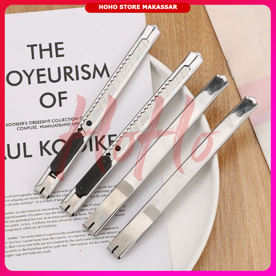 Jual Cutter Stainless Silet Polos Pemotong Kertas Paper Cutter ...