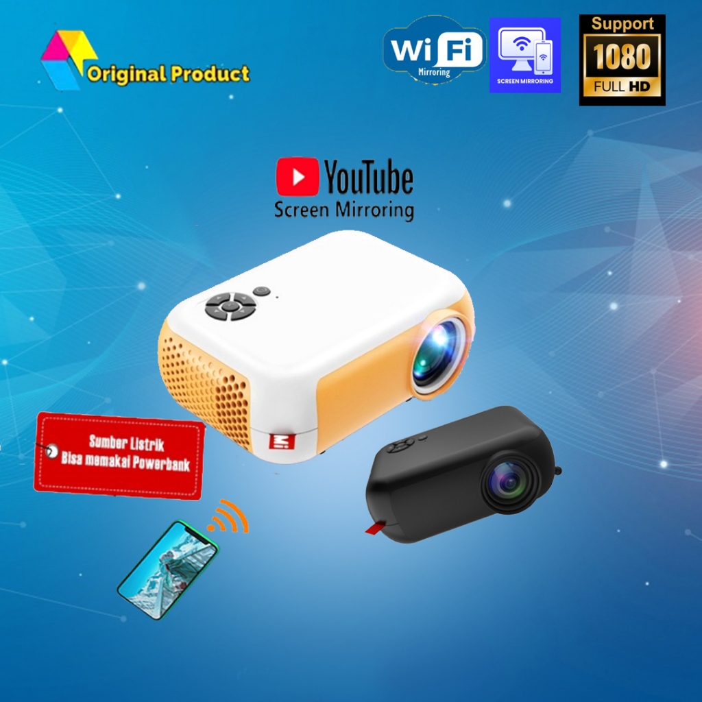 Jual Proyektor Mini Bisa sambung ke Handphone | Projector mini ...