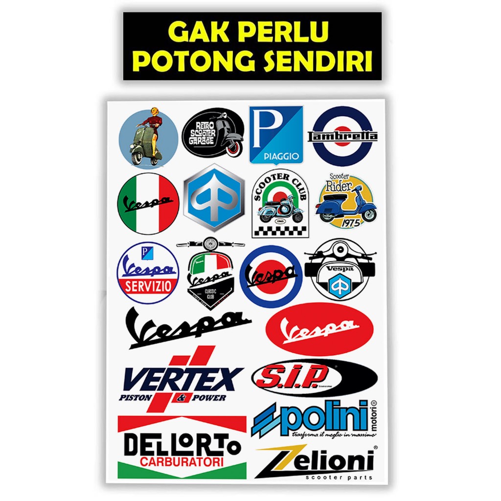 Jual Stiker Motor Vespa, Sticker Motor Vespa, Stiker Motor Keren ...