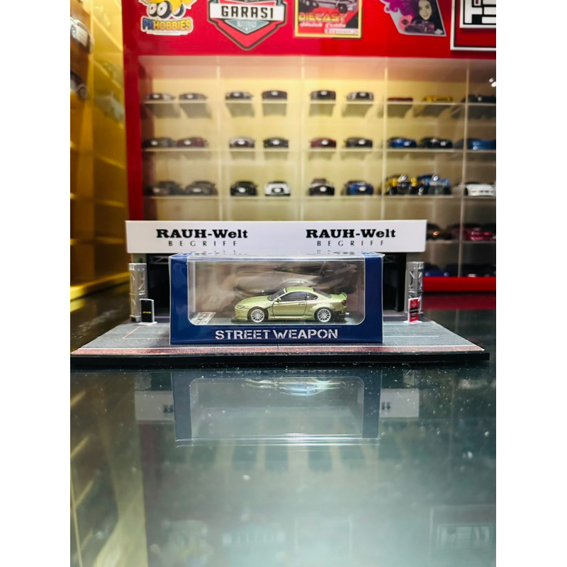 Jual Street Weapon 1:64 Nissan Silvia S15 Rocket Bunny Jade Green ...