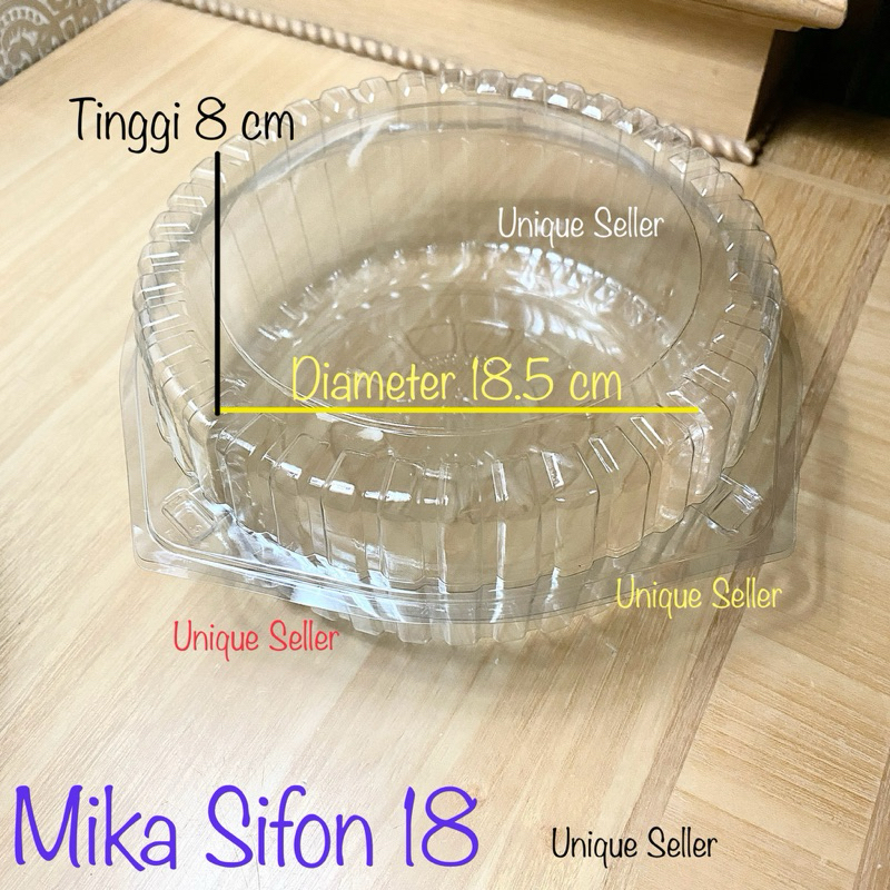 Jual Mika Bolu Bulat Sifon 18 cm Tinggi 8 cm Per Pcs / Mika SF 18 / Mika Bolu Bulat 18 cm / Mika ...