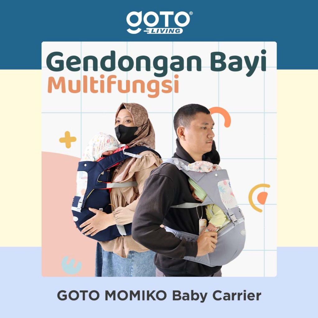Jual Goto Momiko Baby Carrier Gendongan Anak Bayi Hipseat Newborn Depan ...