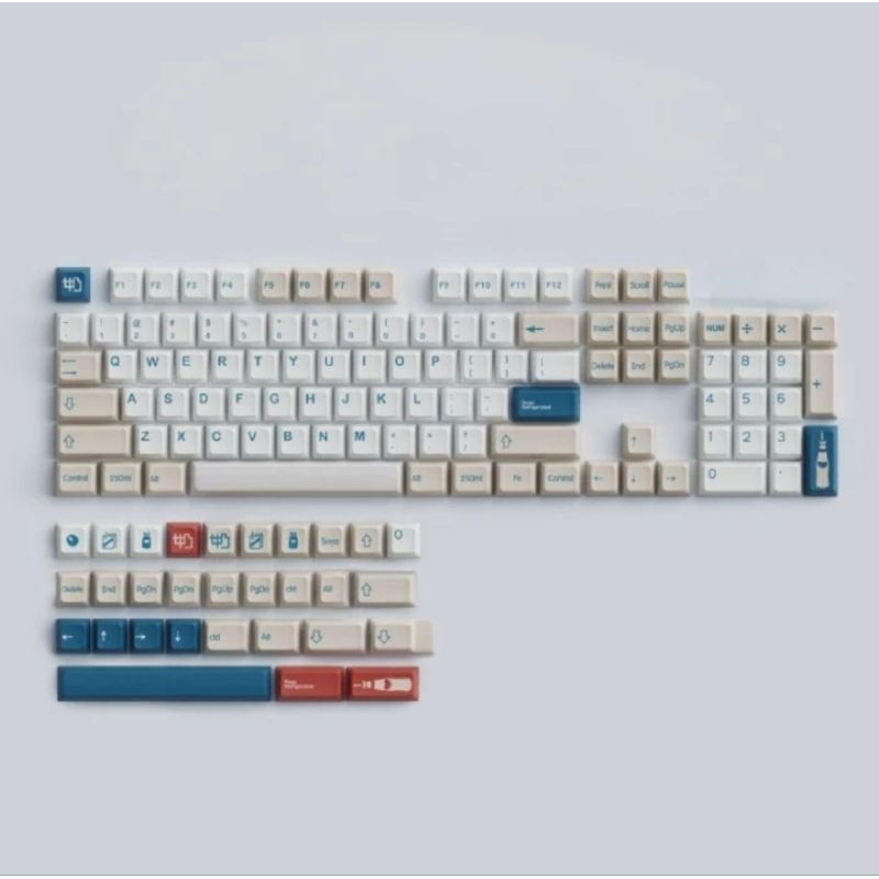 Jual Keycaps Soya Milk PBT Dye Sub 134 Keys OEM Profile | Shopee Indonesia