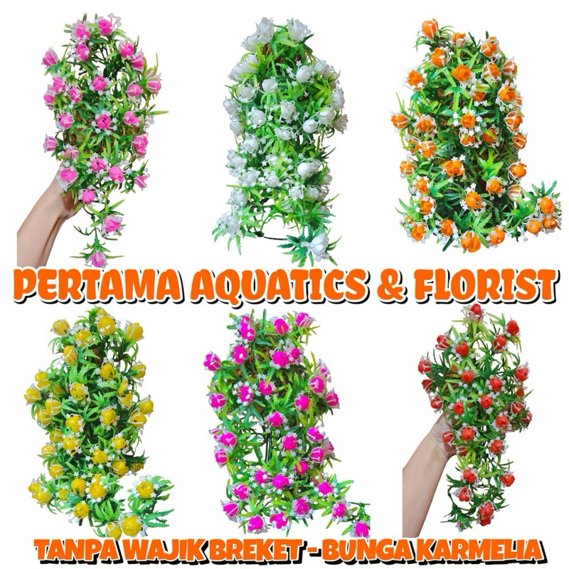 Jual C5 BUNGA KARMELIA TANPA BREKET WAJIK/ Bunga Plastik/ Daun Plastik ...