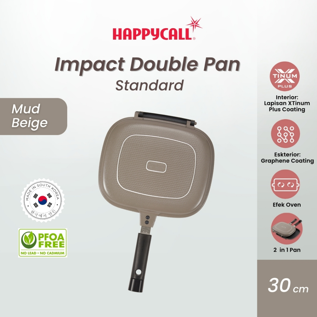 Jual Happycall Impact Double Pan 28 cm - Beige - Alat panggang dua sisi ...