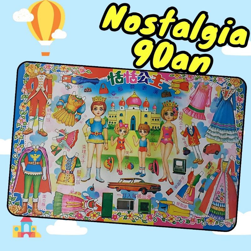 Jual [READY REAL PICT 100%] BP BPan orang orangan kertas jadul mainan ...