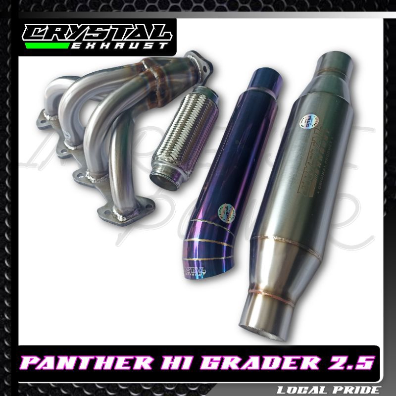 Jual KNALPOT PANTHER HI GRADE 2.5 CRYSTAL EXHAUST SOLAR HEADER HI GRADE ...