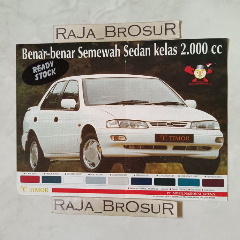 Jual Poster brosur katalog flyer jadul lawas Timor S515/Timor S 515 ...
