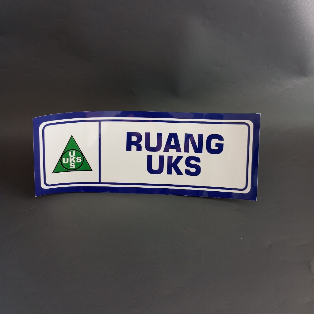 Jual Stiker Papan Nama Ruang UKS - Papan Penanda Nama Ruang - Ruang ...