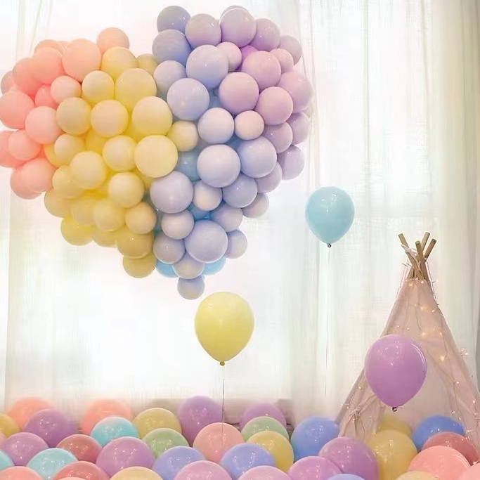 Jual Balon Macaron 5 Inch / 10 Inch Per Pack Untuk Acara Ulang Tahun ...