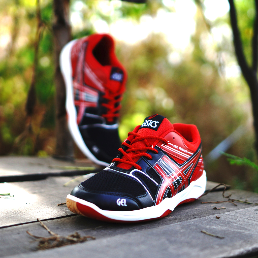 Jual Sepatu Voli Pria Terbaru Gel Rocket / Sepatu Olahraga Voli #star ...