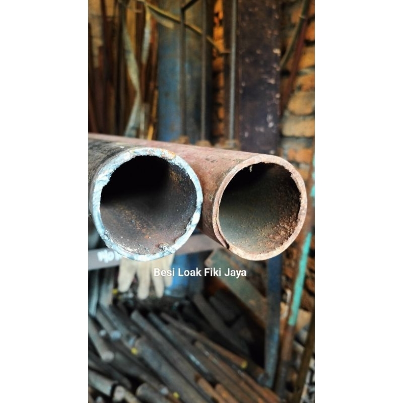 Jual Pipa Besi 1,5 inch OD 48mm ID 42mm Tebal 3mm Harga per 10cm ...