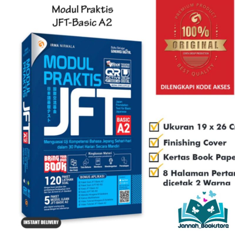 Jual BUKU UJI KOMPETENSI BAHASA JEPANG - MODUL JFT BASIC A2 | Shopee Indonesia