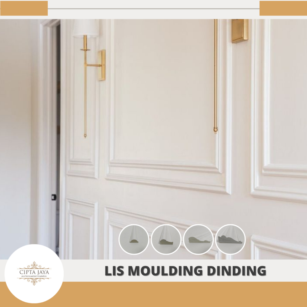 Jual Lis Wall moulding molding premium gipsum zehn dinding siap pakai ...
